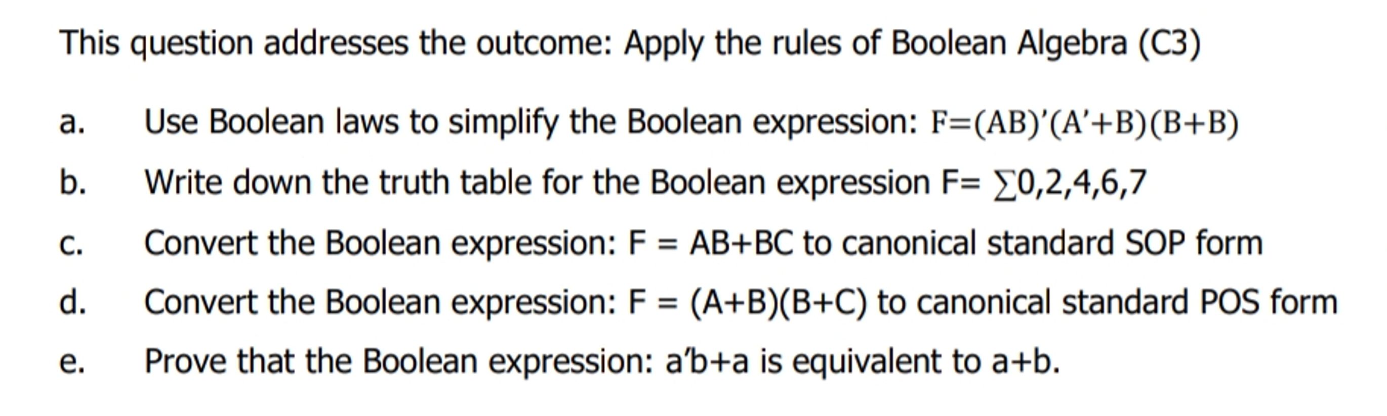 Solved This question addresses the outcome: Apply the rules | Chegg.com