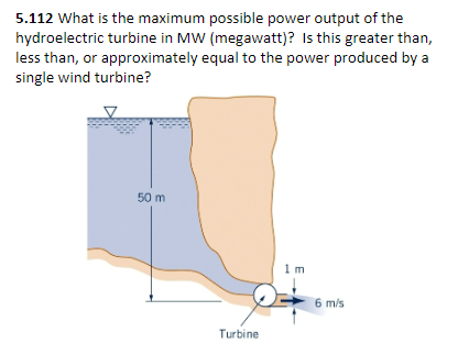 Solved 5.112 What is the maximum possible power output of | Chegg.com