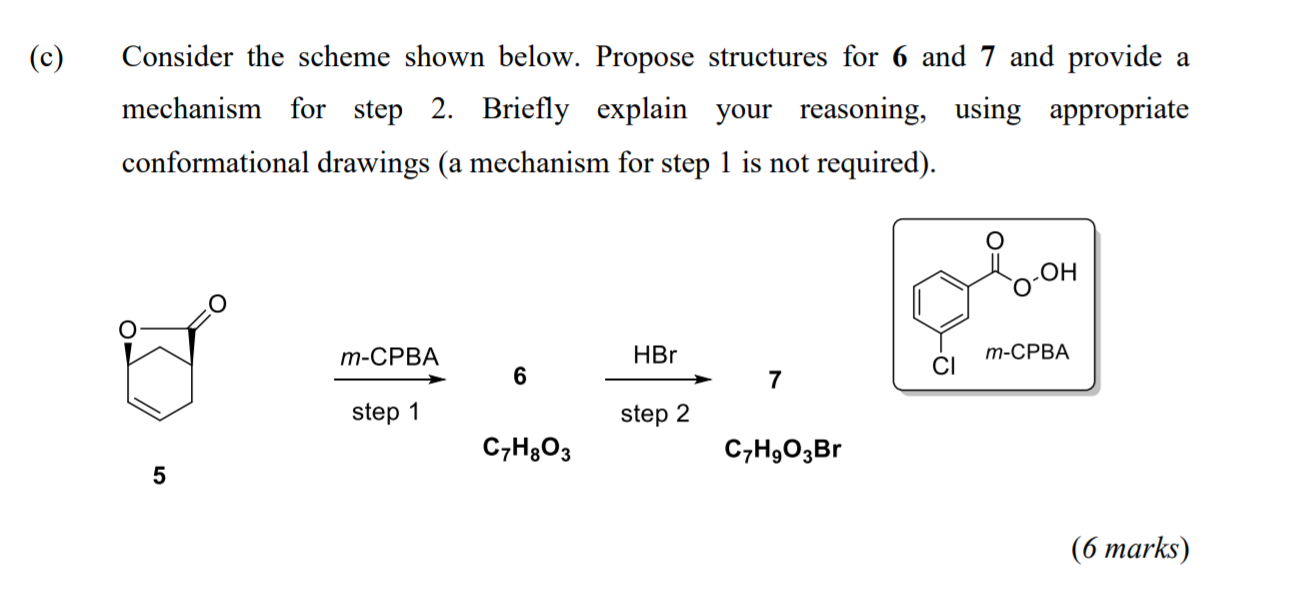 Solved ( c) Consider the scheme shown below. Propose | Chegg.com