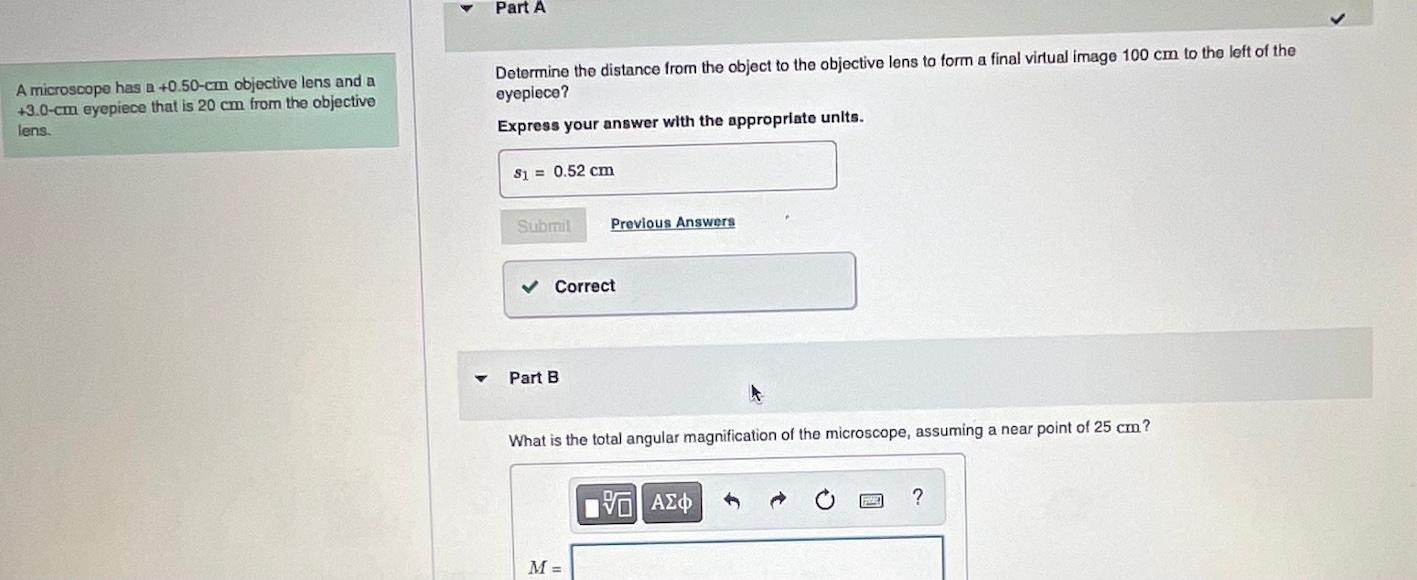 Solved Determine the distance from the object to the | Chegg.com