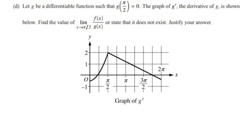 Solved Let f be the function defined by f(x) = e cos x. (a) | Chegg.com
