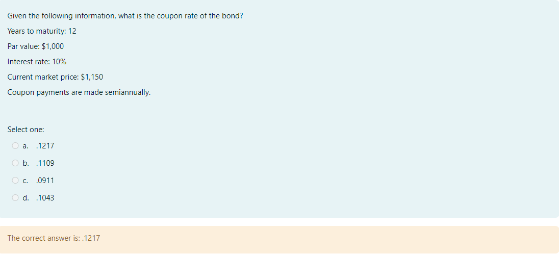 Solved I put into excel =Rate(NPER 24, PMT(50), -1150 (PV), | Chegg.com