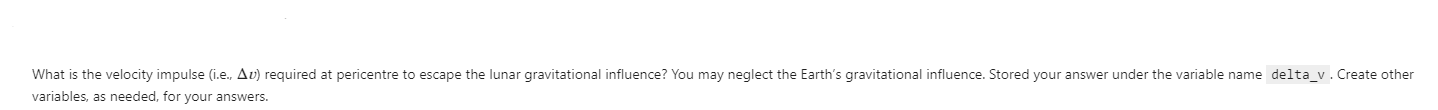 Solved Create other variables, as needed, for your answers. | Chegg.com