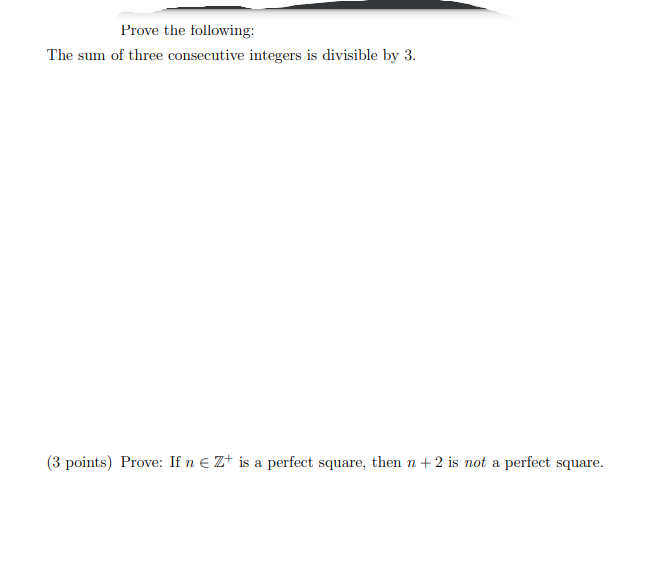 Solved Prove the following:The sum of three consecutive | Chegg.com Solved Prove the following:The sum of three consecutive | Chegg.com