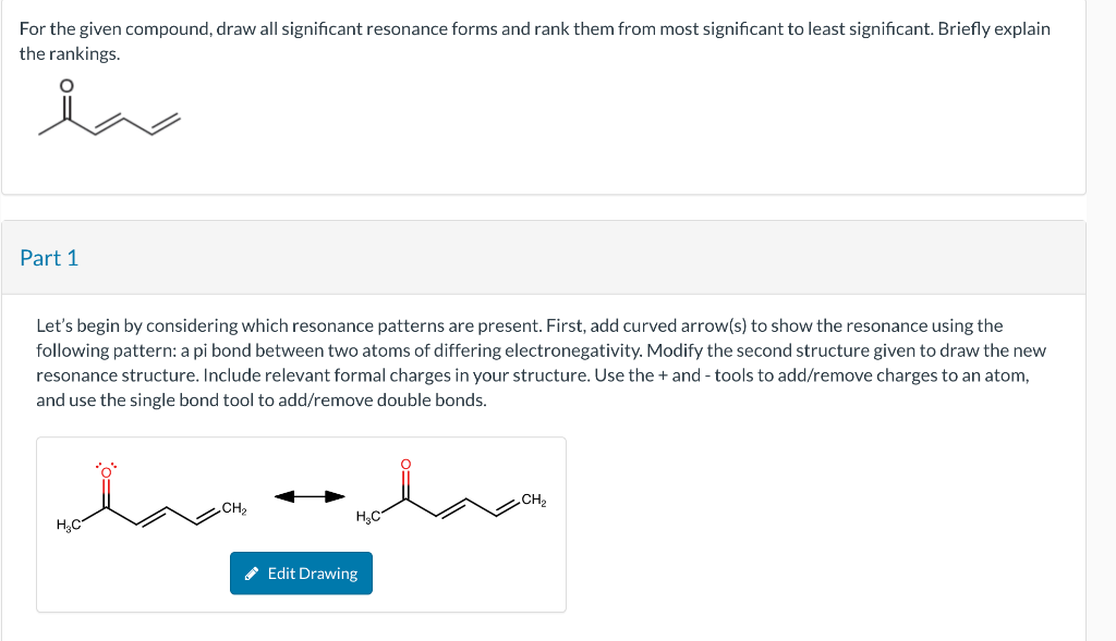 Solved For the given compound, draw all significant | Chegg.com
