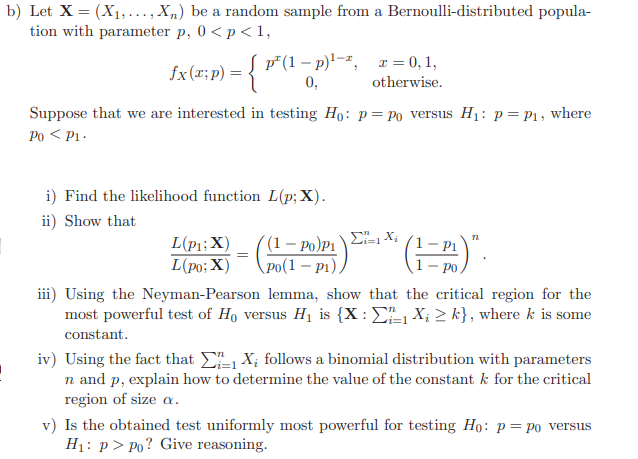 Let X=(X1,…,Xn) be a random sample from a | Chegg.com