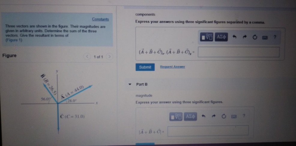 Solved Express your answers using three significant figures | Chegg.com