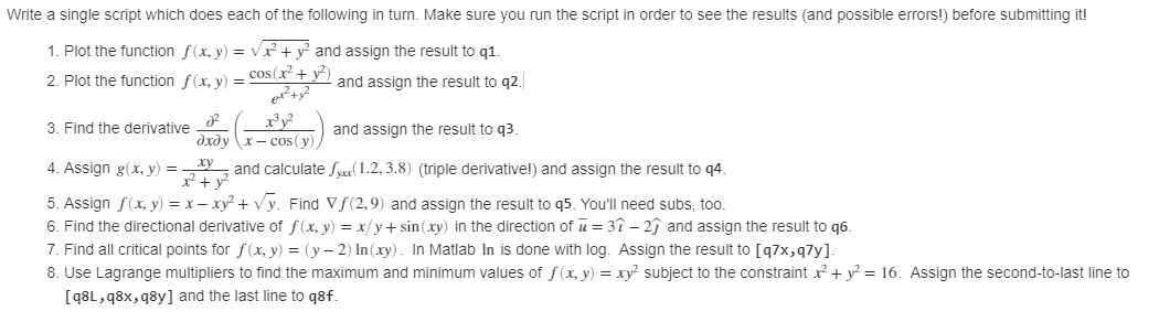 Please Use Matlab Code Im Having Trouble Mostly 