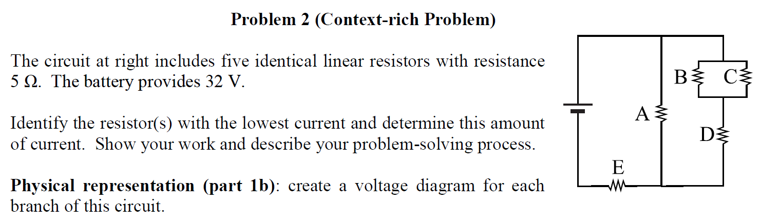 Solved Problem 2 (Context-rich Problem) The circuit at right | Chegg.com