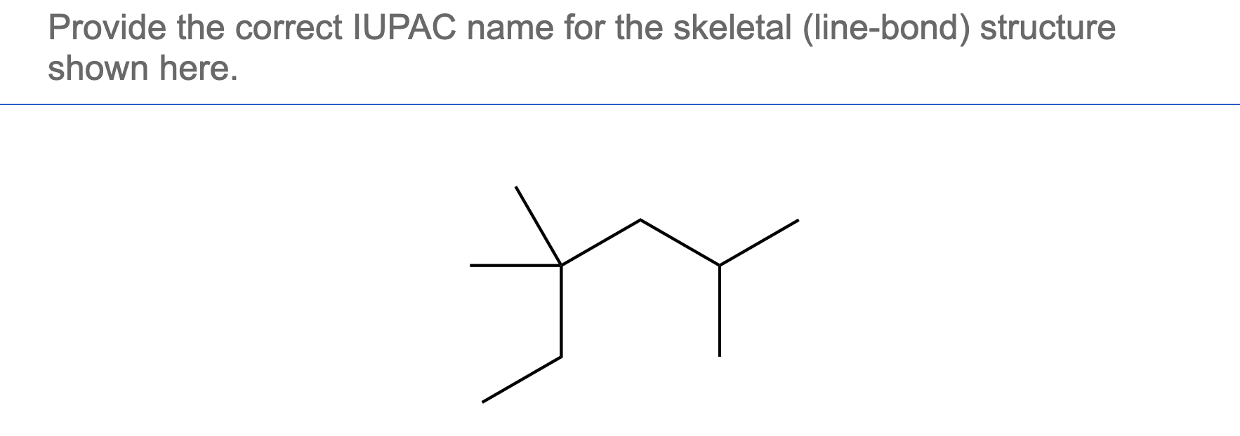 Provide the correct IUPAC name for the skeletal | Chegg.com