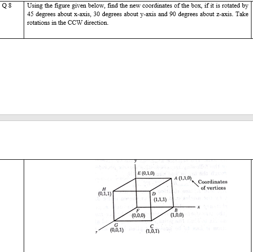 Solved 8 Using the figure given below, find the new | Chegg.com