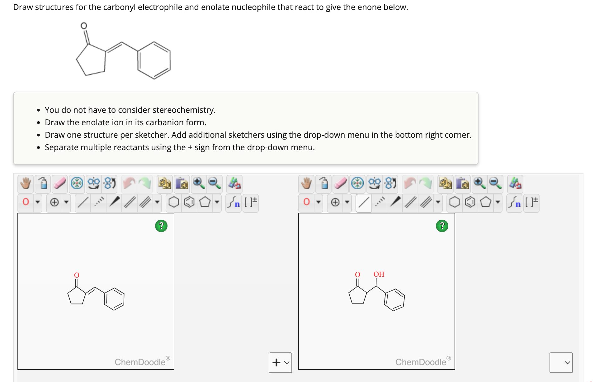 Solved Draw structures for the carbonyl electrophile and | Chegg.com
