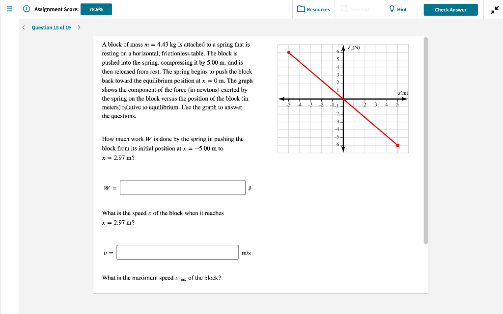 Solved 0 Assignment Score: 78.9% Resources Clive up Hint | Chegg.com