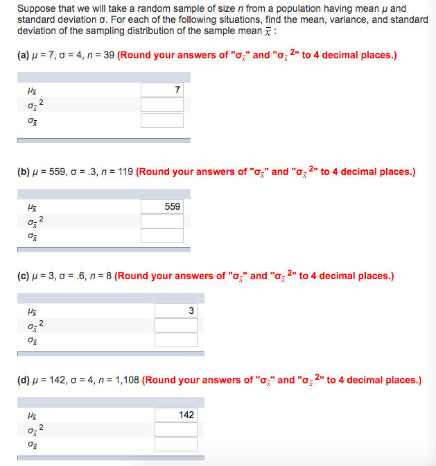 Solved Suppose that we will take a random sample of size n | Chegg.com