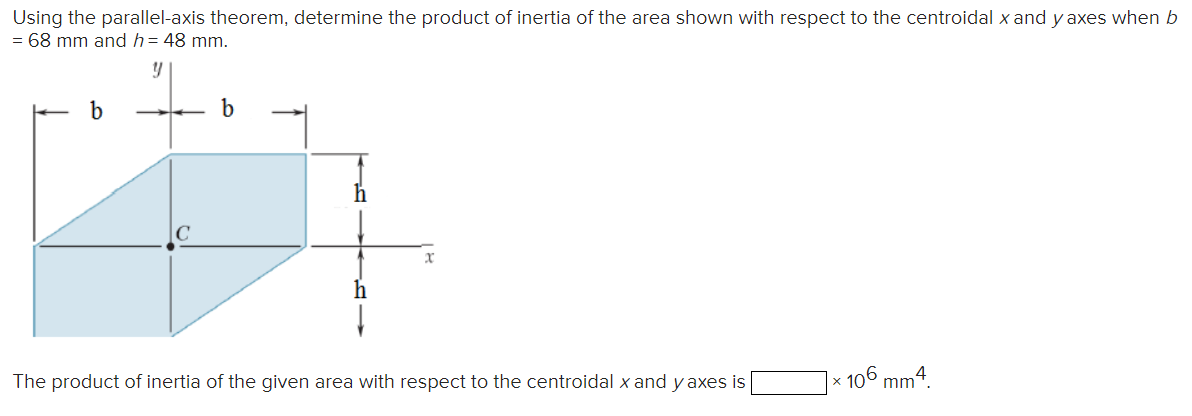 Solved Using the parallel-axis theorem, determine the | Chegg.com