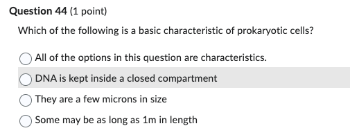 Solved Question 44 (1 point) Which of the following is a | Chegg.com