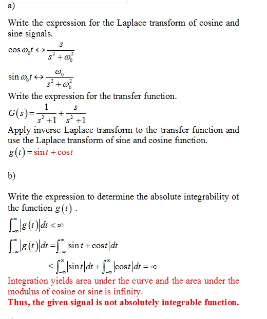 Solved S G(S) Bounded-Input-Bounded-Output (BIBO) Stability | Chegg.com