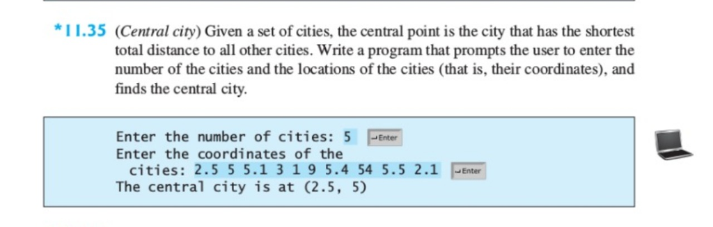 Solved Use only Python 3 !!!!!!!!! (Central city) Given a | Chegg.com