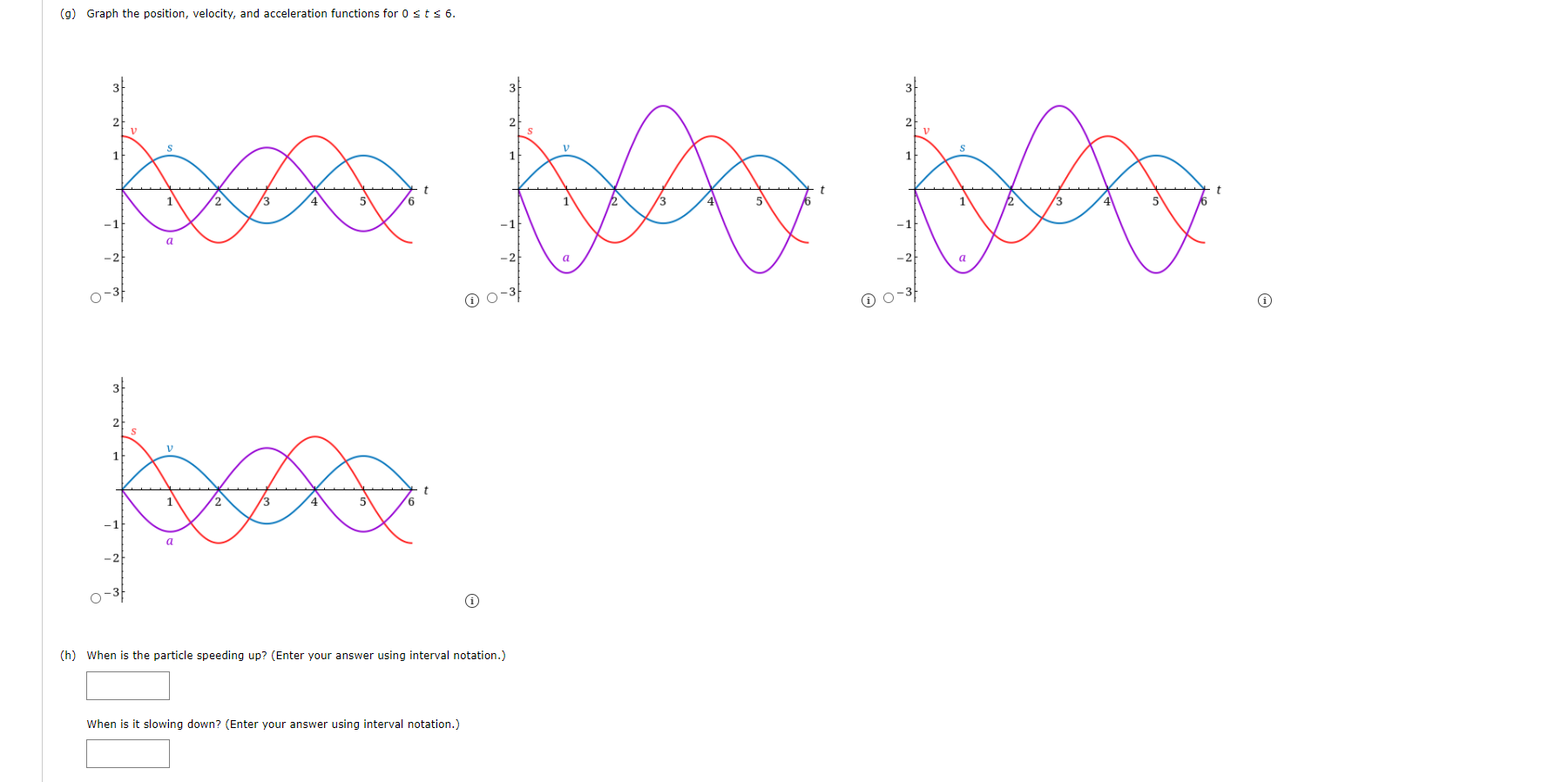 Solved A graphing calculator is recommended. A particle | Chegg.com