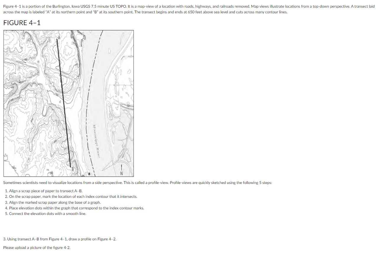 Solved across the map is labeled "A" at its northern point | Chegg.com