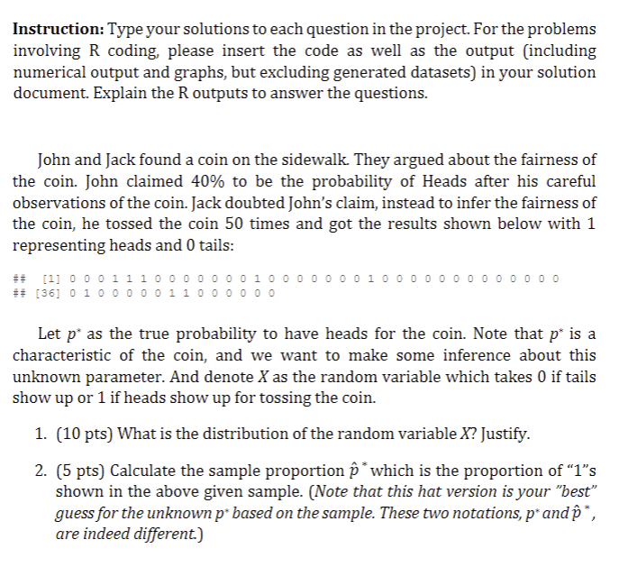 Instruction: Type your solutions to each question in | Chegg.com