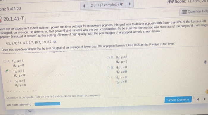 Solved ore: 3 of 4 pts 2 of 7 (7 complete) HW Score: 71.43%, | Chegg.com