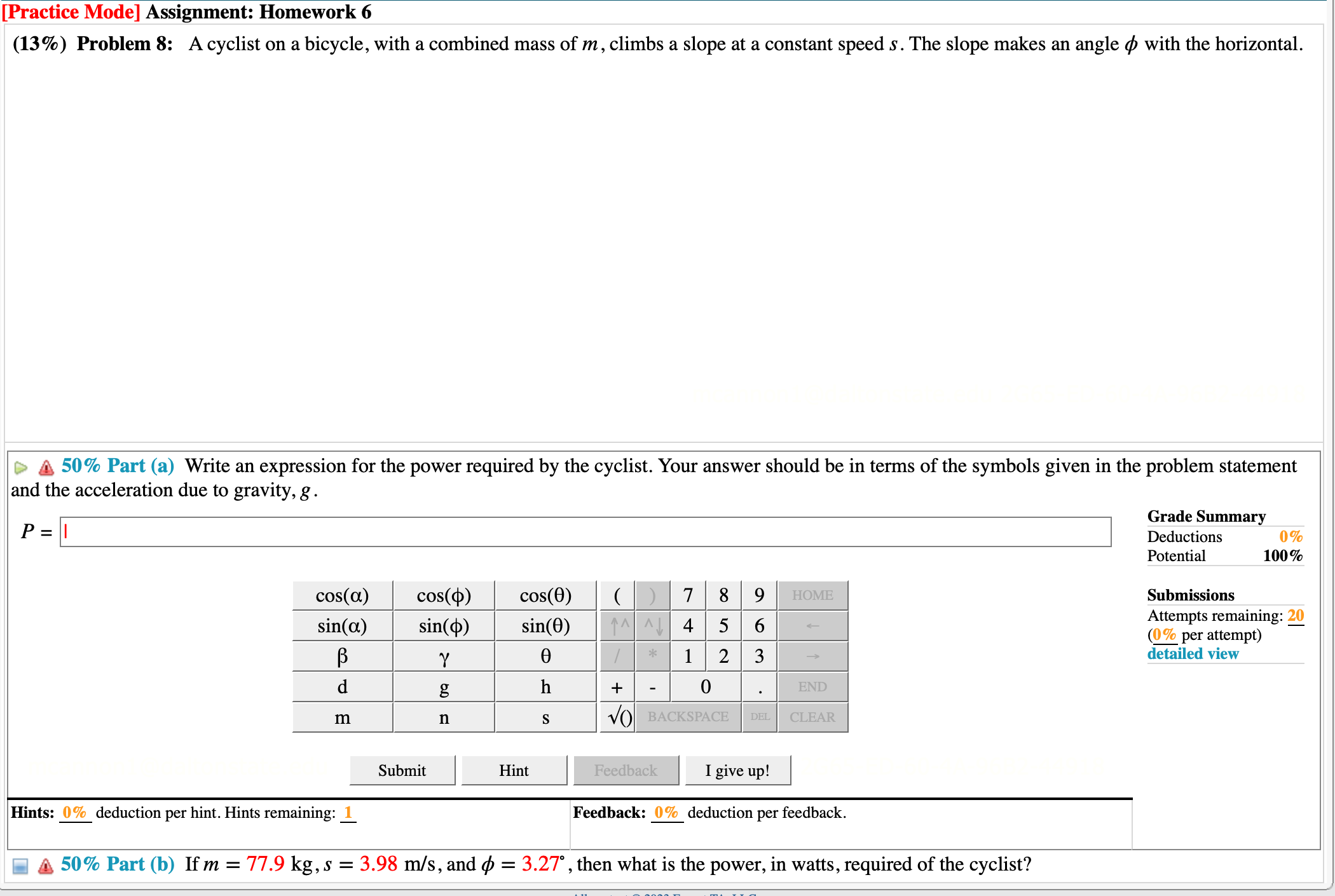 Solved Hints: deduction per hint. Hints remaining: 1 | Chegg.com