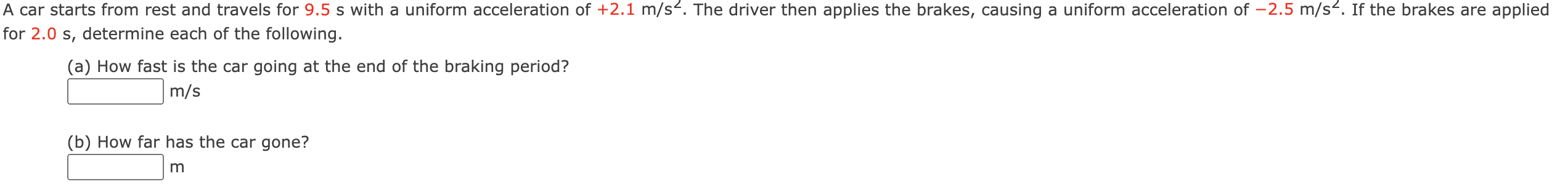 Solved or 2.0 s, determine each of the following. (a) How | Chegg.com