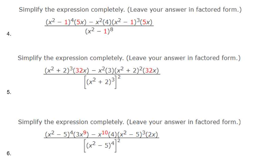 Solved Simplify the expression completely. (Leave ﻿your | Chegg.com