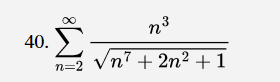 Solved 0. ∑n=2∞n7+2n2+1n3 | Chegg.com