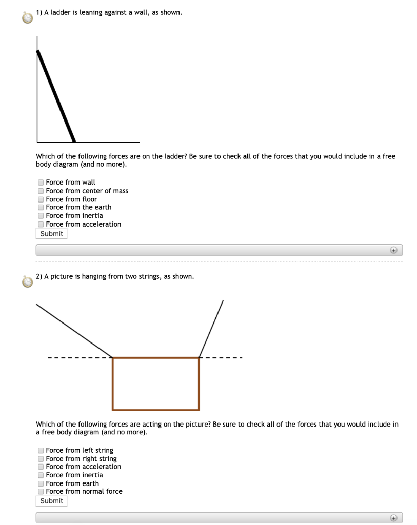 Solved 1) A ladder is leaning against a wall, as shown. | Chegg.com