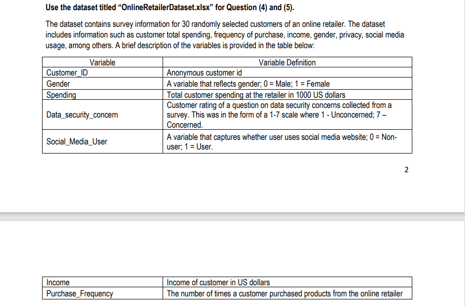 Solved x OnlineRetailerDataset.xlsx ∨ Search File Home | Chegg.com