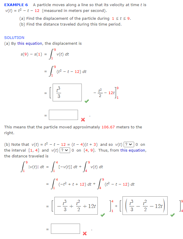 Solved EXAMPLE 6 A particle moves along a line so that its | Chegg.com