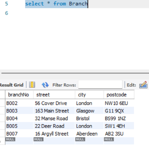 Solved create tables Staff2 and Branch based on the data in | Chegg.com