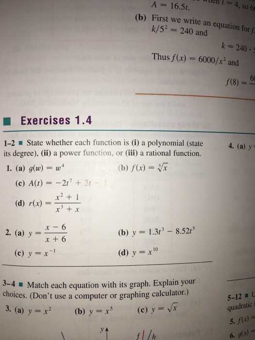 Solved State whether each function is (i) a polynomial | Chegg.com