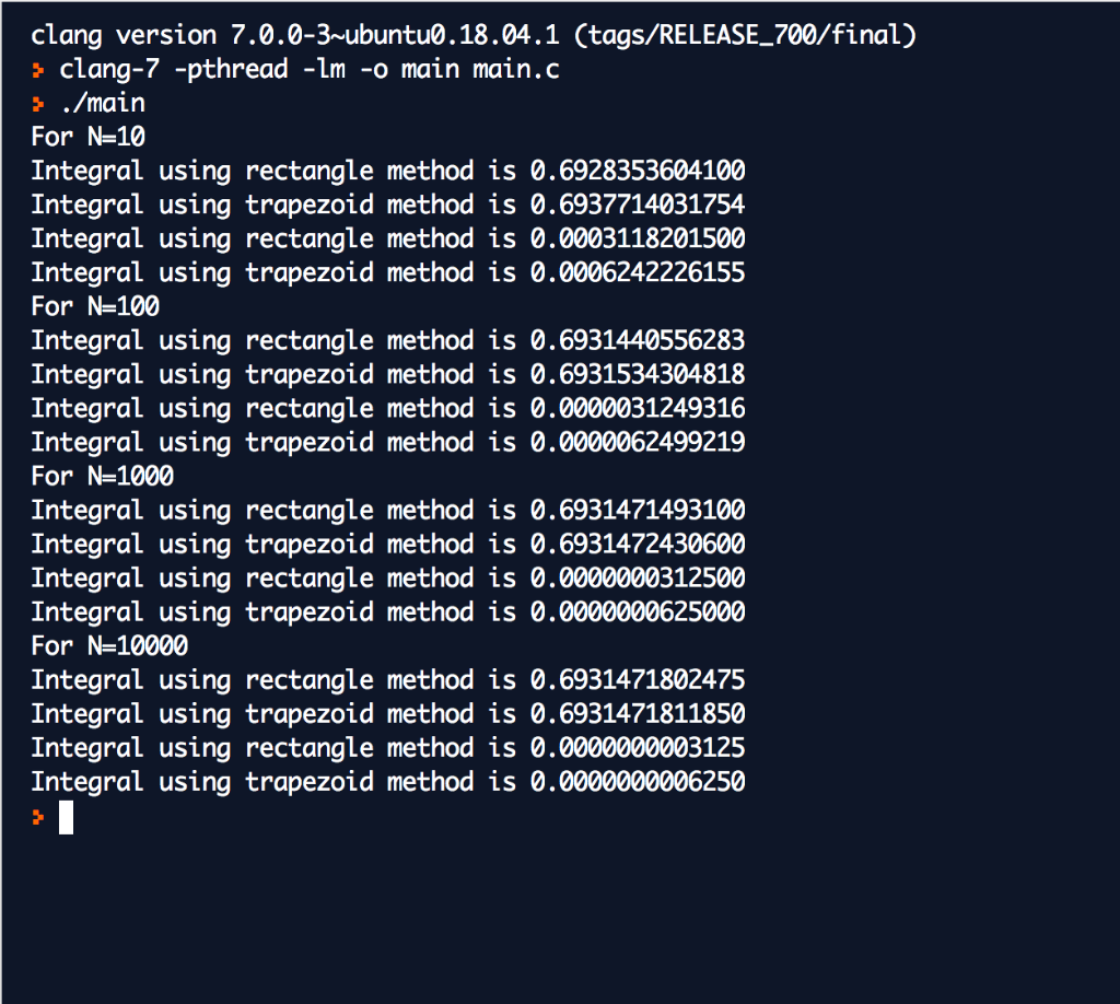 Solved How to write in C a percent error for each output | Chegg.com