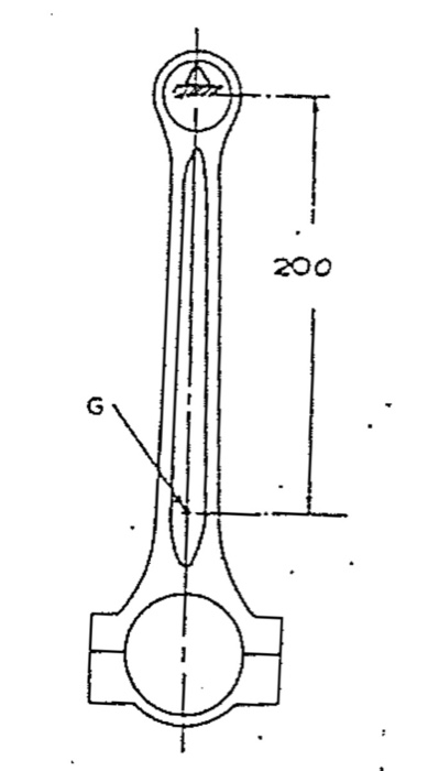 Solved The connecting rod shown in the figure is supported | Chegg.com