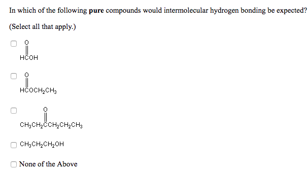 Solved In which of the following pure compounds would | Chegg.com