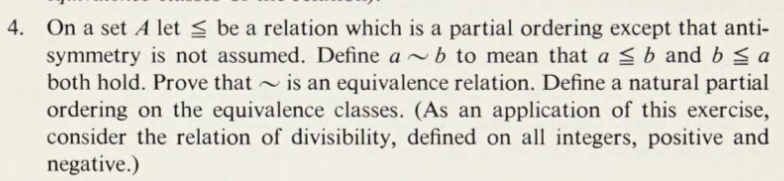 Solved 4. On a set A let ≦ be a relation which is a partial | Chegg.com