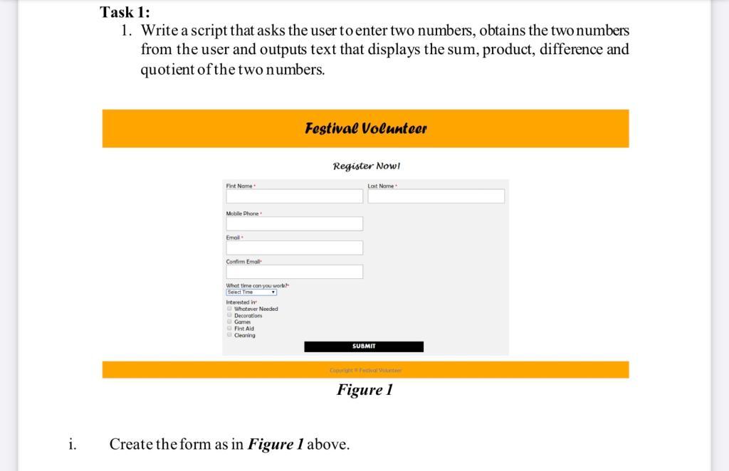 Solved Task 1 1 Write A Script That Asks The User To Enter 