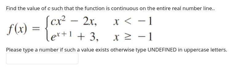 Solved Find the value of c such that the function is | Chegg.com