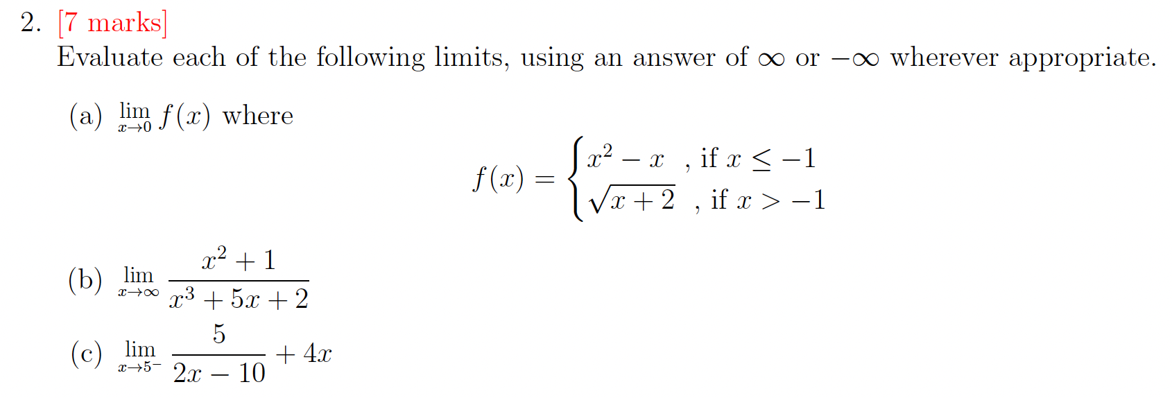 Solved 4. [6 marks] (a) Determine all points at which the | Chegg.com