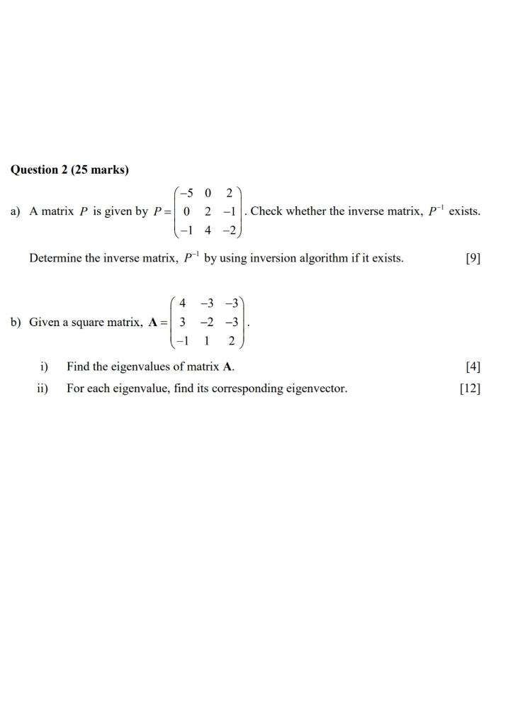 Solved Chapter 1: Matrix Algebra Chapter 2: Introduction | Chegg.com