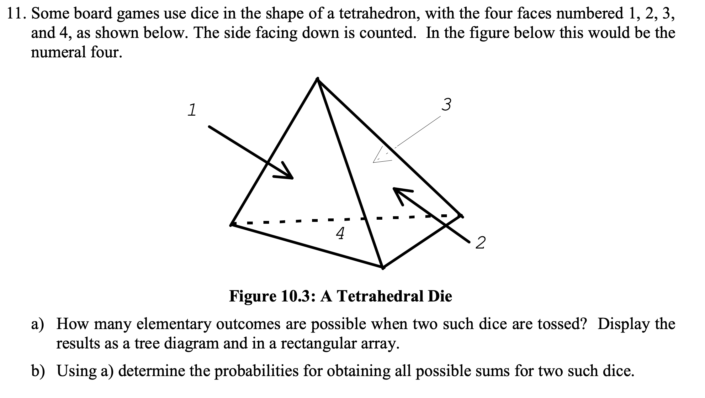 Solved I know there are 16 possible outcomes for the two | Chegg.com