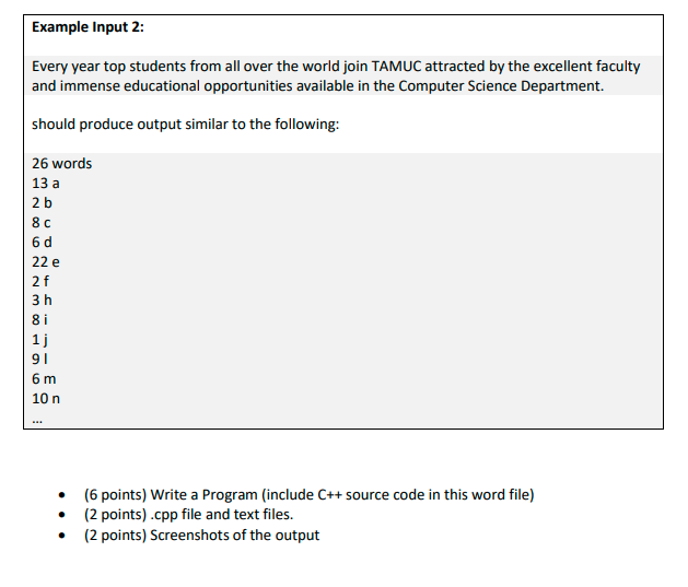 Solved (10 points) Write a C++ (CPP) program that will use | Chegg.com