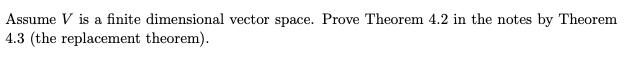 Solved Assume V is a finite dimensional vector space. Prove | Chegg.com