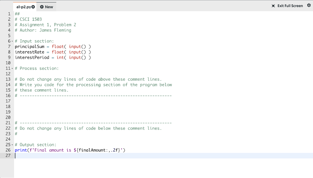 Solved In this problem, your job is to calculate the final | Chegg.com
