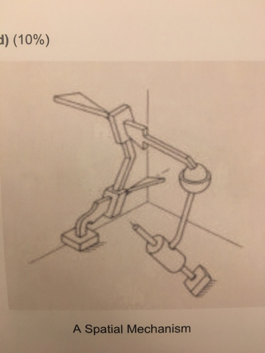 Solved ) (10%) A Spatial Mechanism | Chegg.com