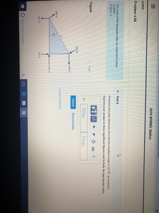 Solved 2019 SPRING Statics Problem 4.68 Part A The ends of | Chegg.com