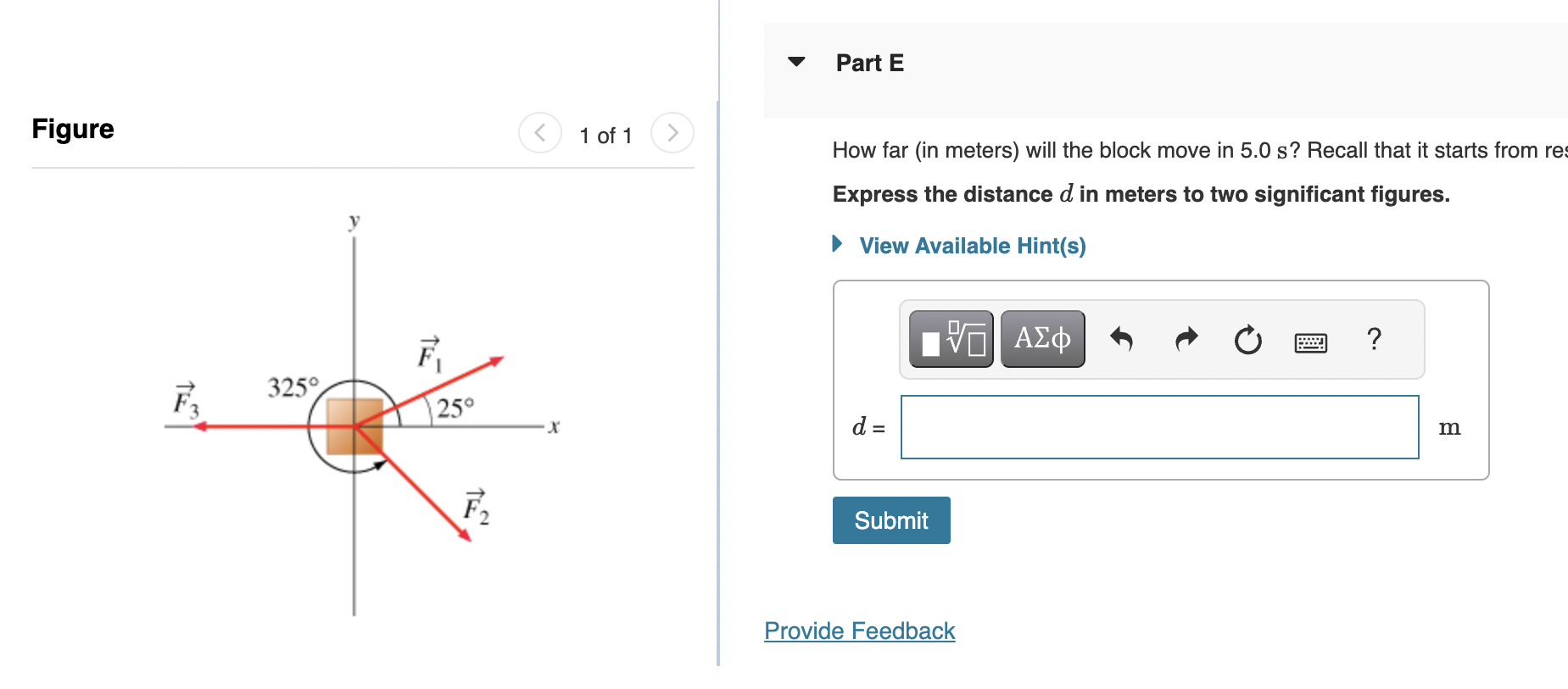 Solved Three forces of magnitudes F1=4.0N 1=4.0N, | Chegg.com